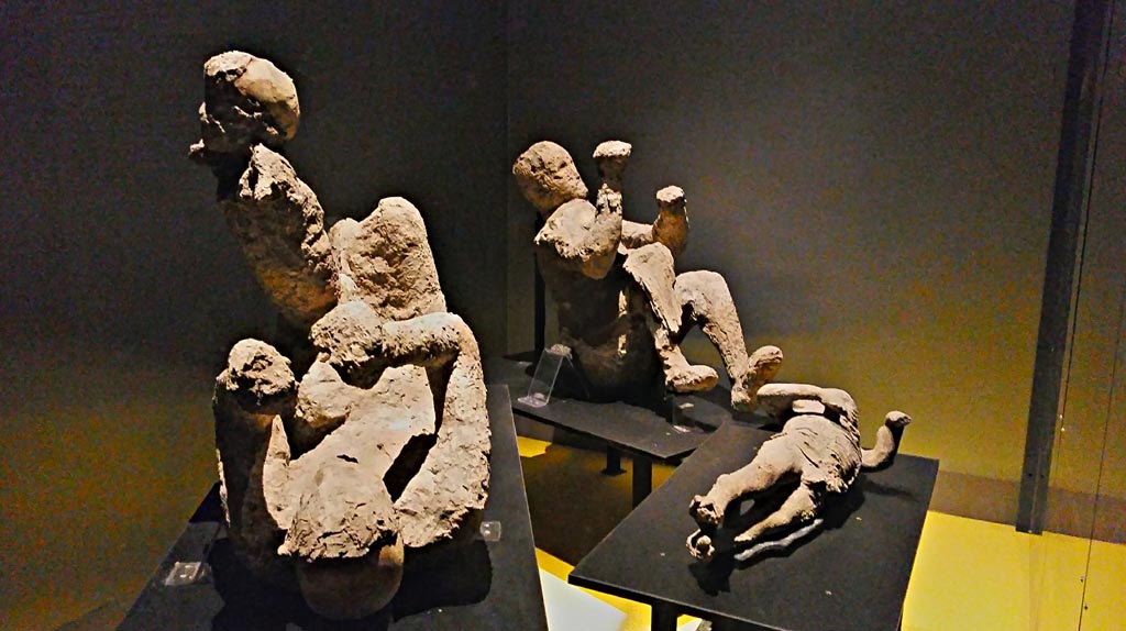 Vi 17 42 Pompeii Victims 50 To 53 2018 Or 2019 Plaster Casts Of A